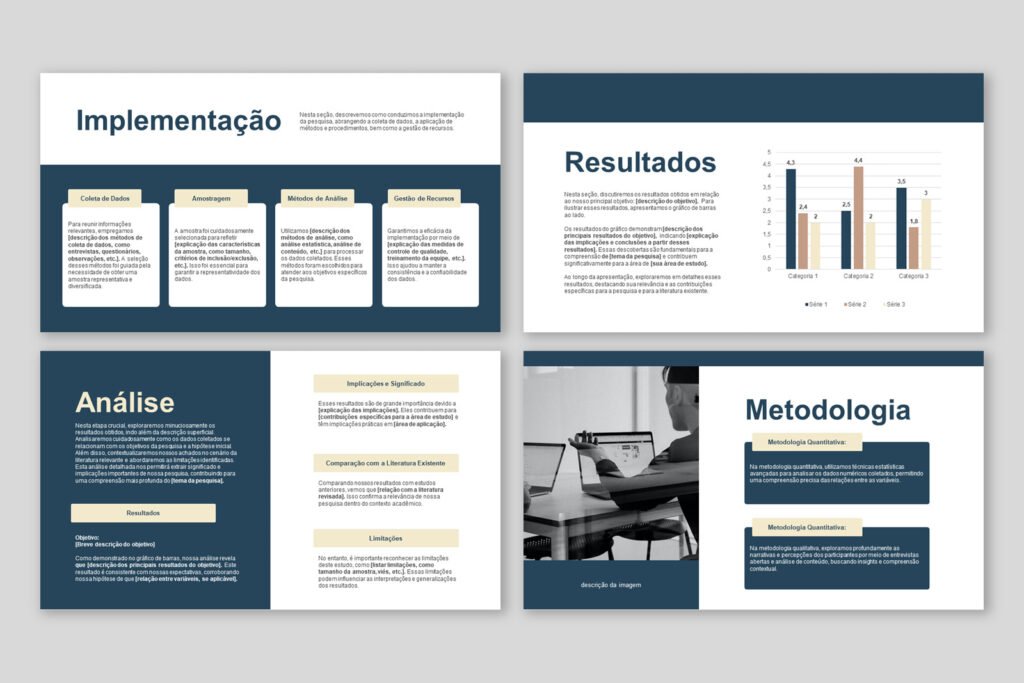 TCC / Tese / Mestrado - Modelo de Apresentação PowerPoint
